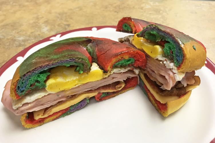 Celebrate Pride Month with a rainbow breakfast bagel from Two Guys for ...