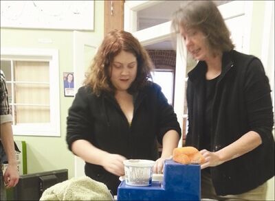 Local potter, Anne Chambers, visits Youth Action Kommittee