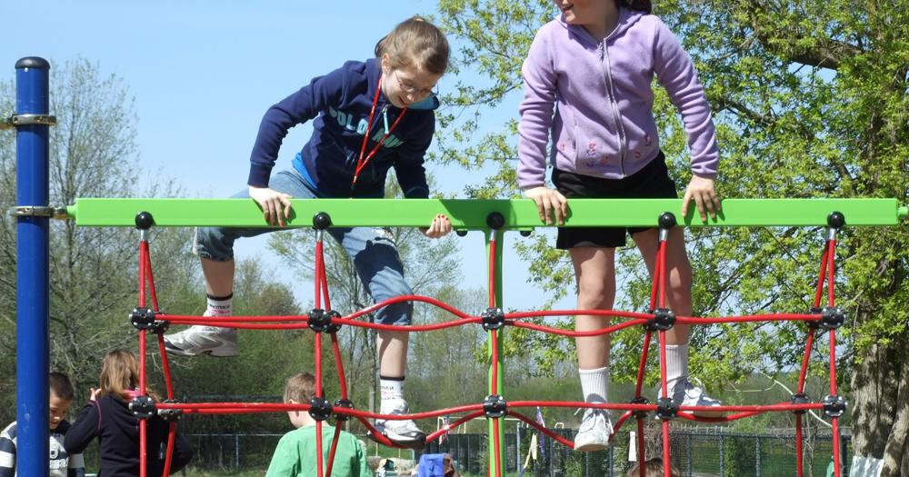 School opens play structures