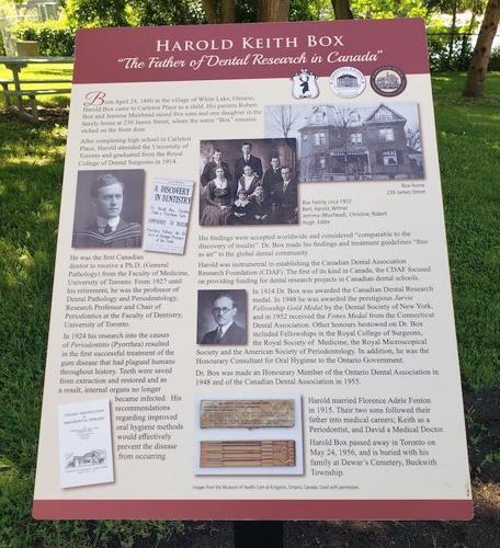 Carleton Place installs heritage plaque in town park