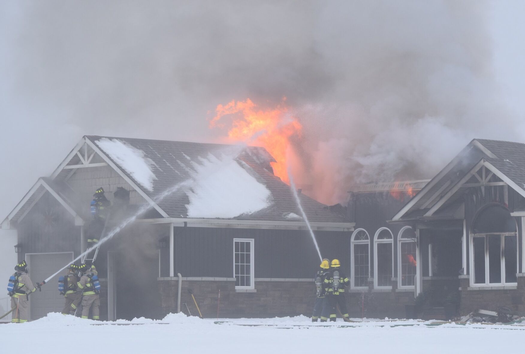 Structure fire engulfs single-storey home in Beckwith
