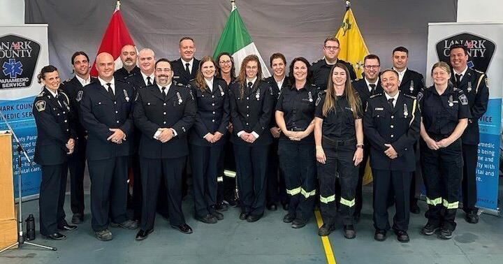 21 Lanark County paramedics honoured at long service awards