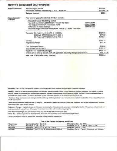 Hydro One - Enough is Enough petition circulating in North Grenville