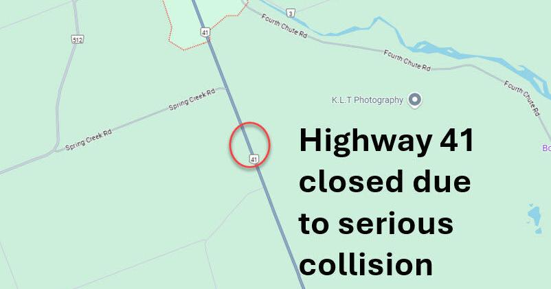 Highway 41 by Eganville reopens after serious collision