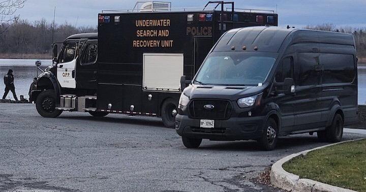 OPP search water by Carleton Place High School for evidence