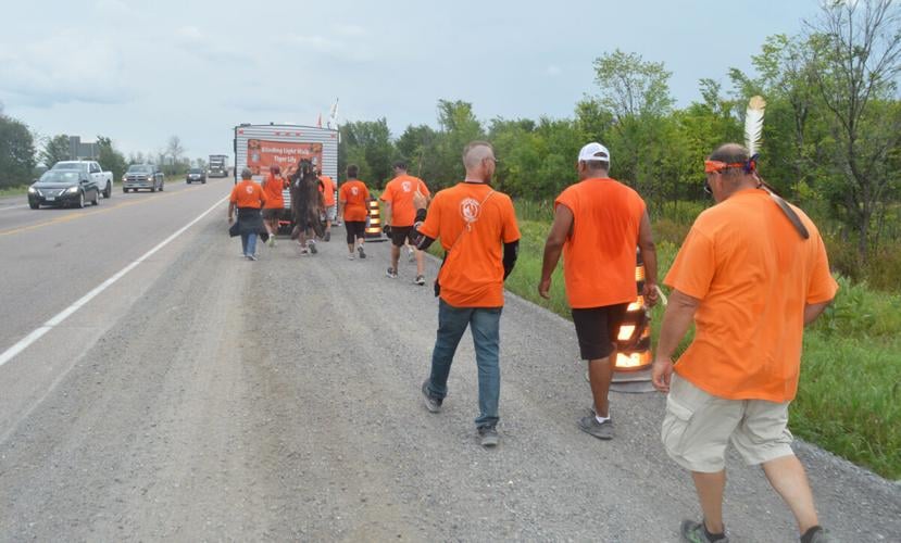 ‘We walk for their pain’: First Nations members pass through Ottawa Valley