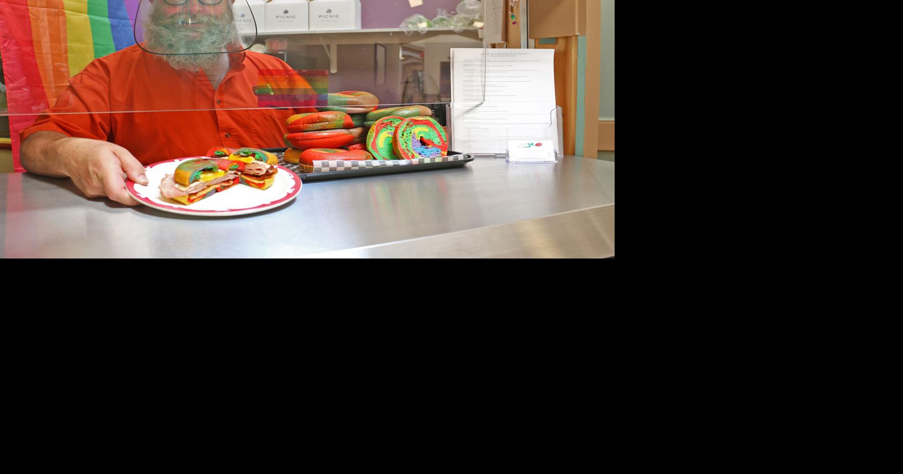 Celebrate Pride Month with a rainbow breakfast bagel from Two Guys for ...