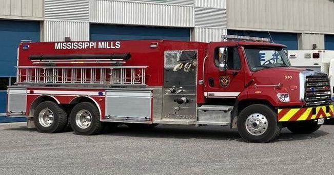 Mississippi Mills firefighters at Almonte structure fire