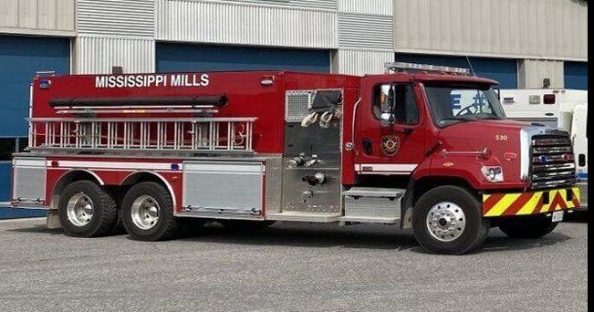 Mississippi Mills firefighters at Almonte structure fire