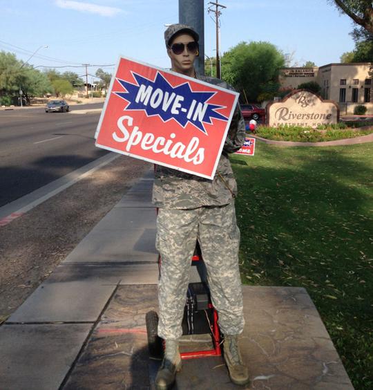 A new spin on human directionals as outdoor advertising | Technically ...