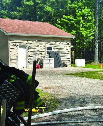 Fire destroys pole barn, damages garage in Sherman Township | News ...