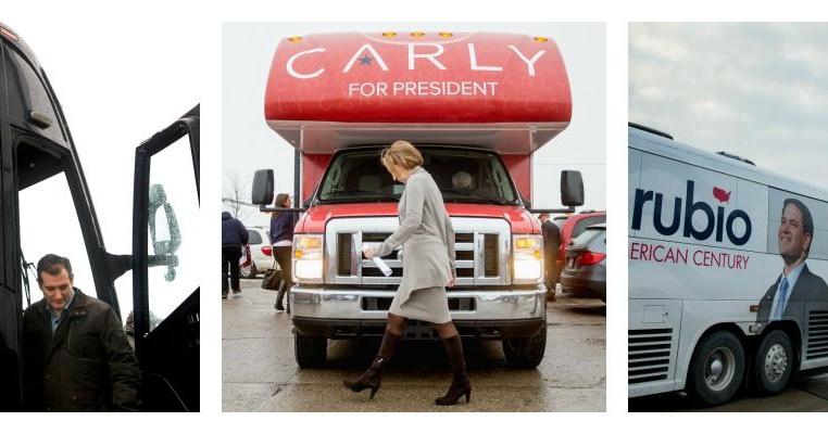 A look at (and inside) candidates' campaign buses | State-and-regional ...