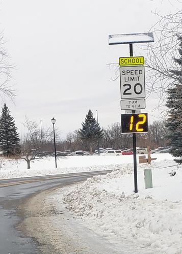 Speed recording sign posted near Cambridge High School | News | isanti ...