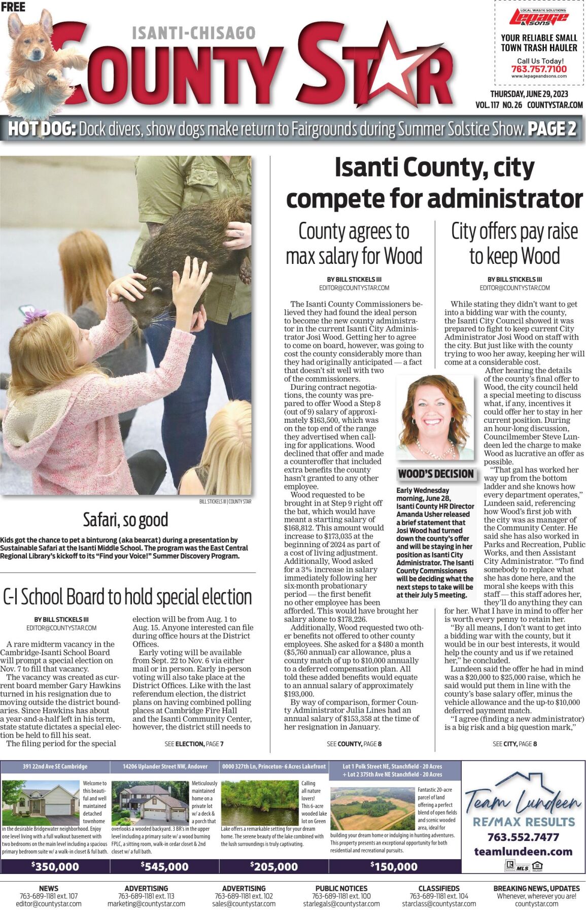 Isanti-Chisago County Star June 29, 2023 e-edition | E-Edition | isanti ...