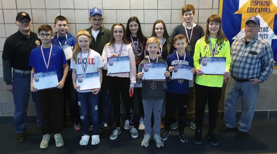 Knights of Columbus present free throw contest winners | News | isanti ...