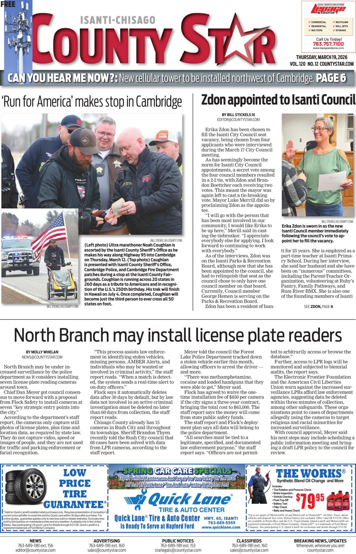 Isanti-Chisago County Star March 19, 2026 e-edition | E-Edition ...