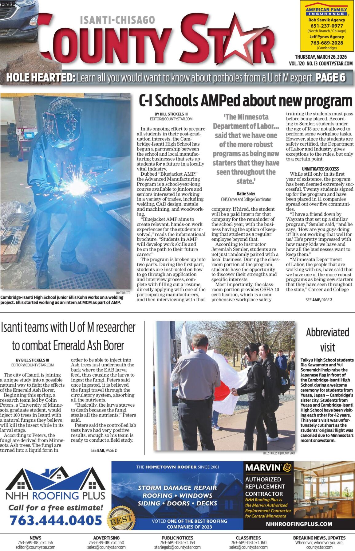 Isanti-Chisago County Star March 26, 2026 e-edition | E-Edition ...