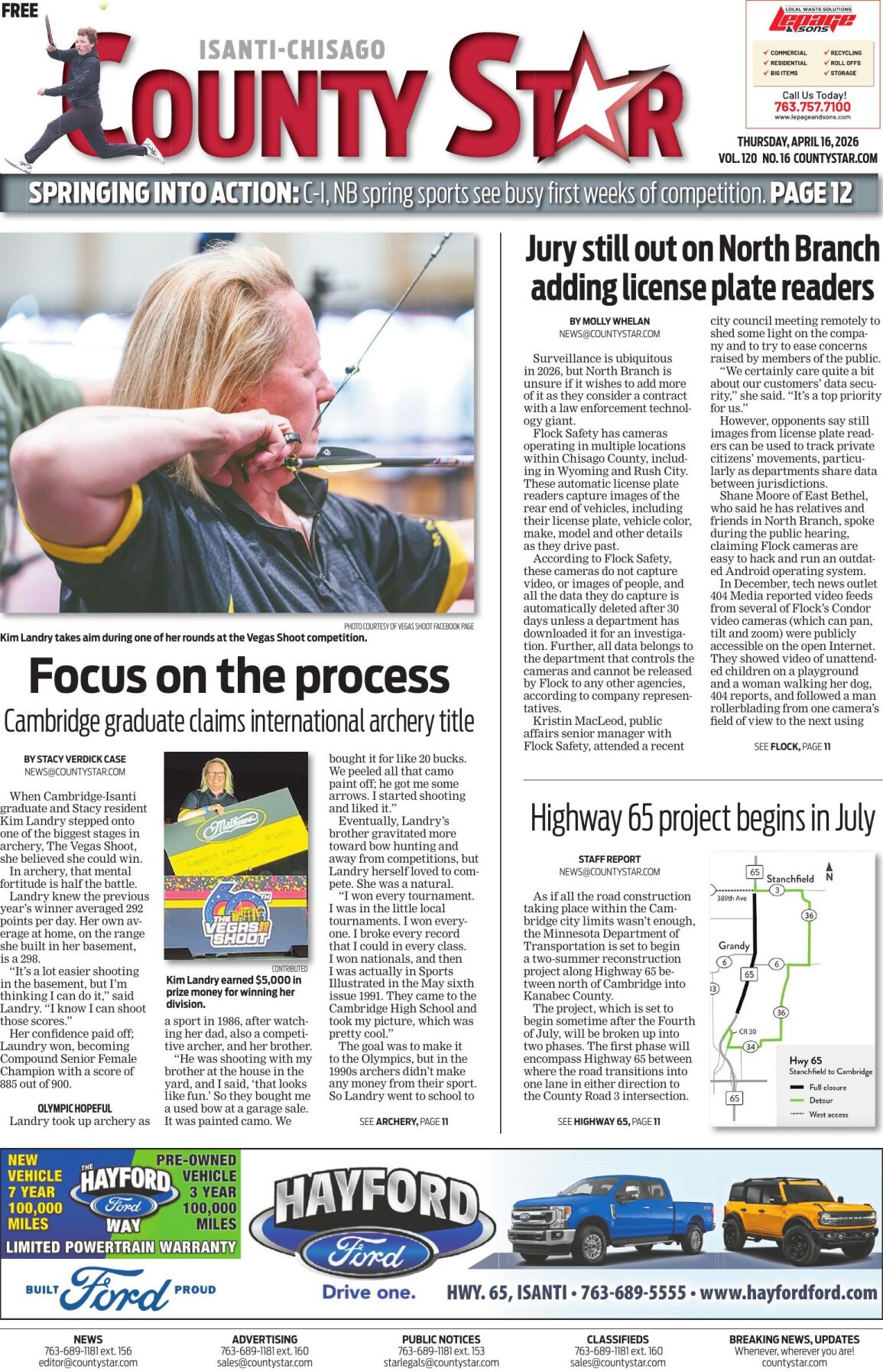 Isanti-Chisago County Star April 16, 2026 e-edition | E-Edition ...