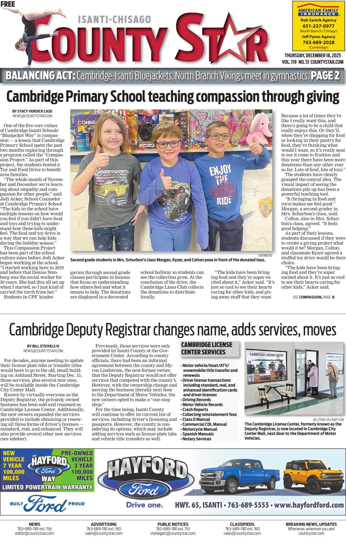 Isanti-Chisago County Star December 18, 2025 e-edition | E-Edition ...
