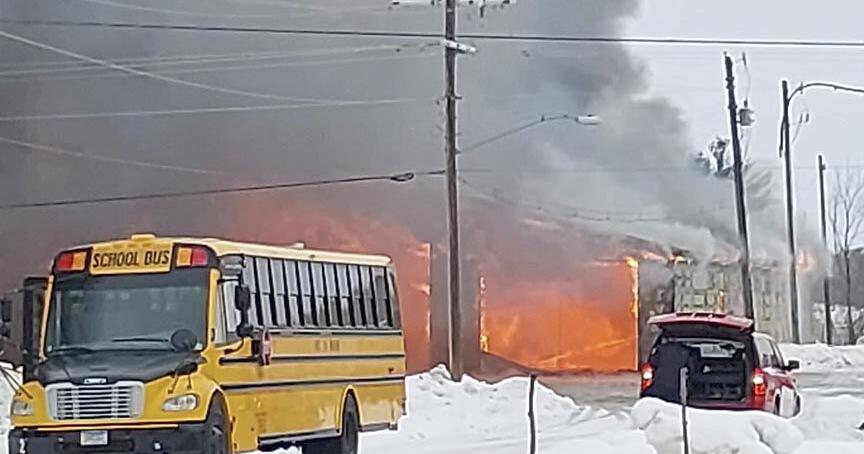 Fire destroys Braham Bus Company, three buses | News | isanti ...
