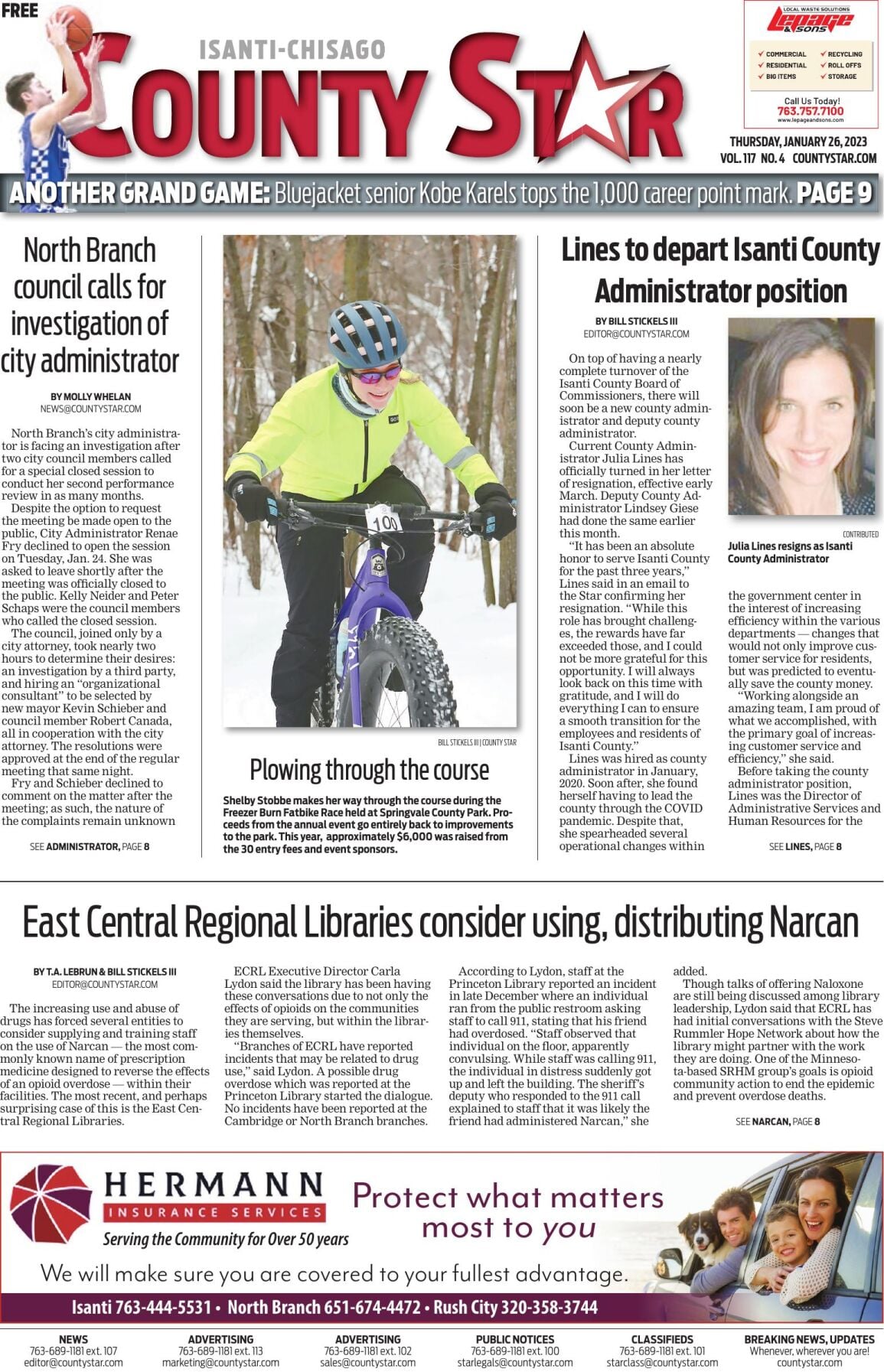 Isanti-Chisago County Star January 26, 2023 e-edition | E-Edition ...