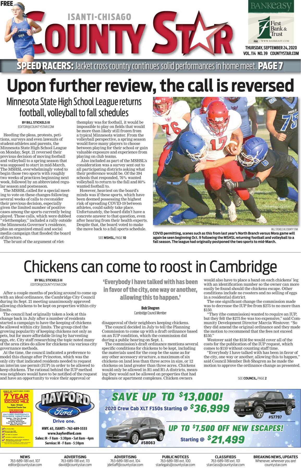 Isanti-Chisago County Star September 24, 2020 e-edition | E-Edition ...