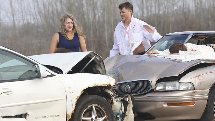 Braham High School holds mock crash ahead of prom | News | isanti ...