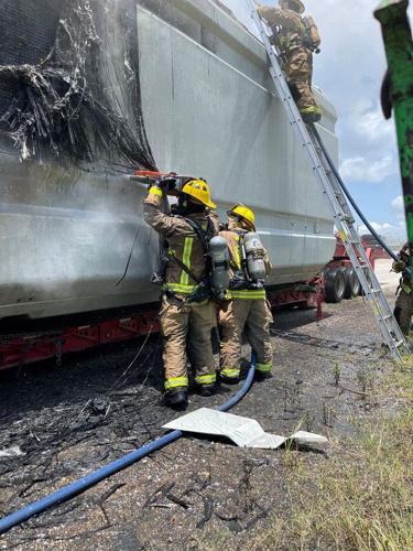 New Waverly firefighters tackle unusual fire on Interstate 45 | Local ...