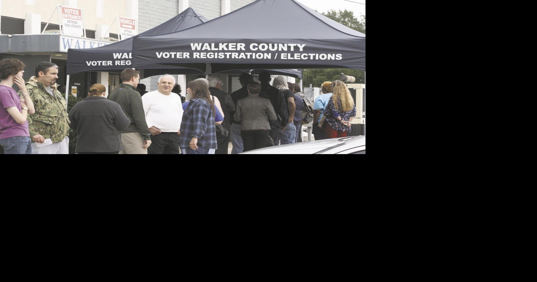 Over 800 vote as early voting opens in Walker County | Local News ...