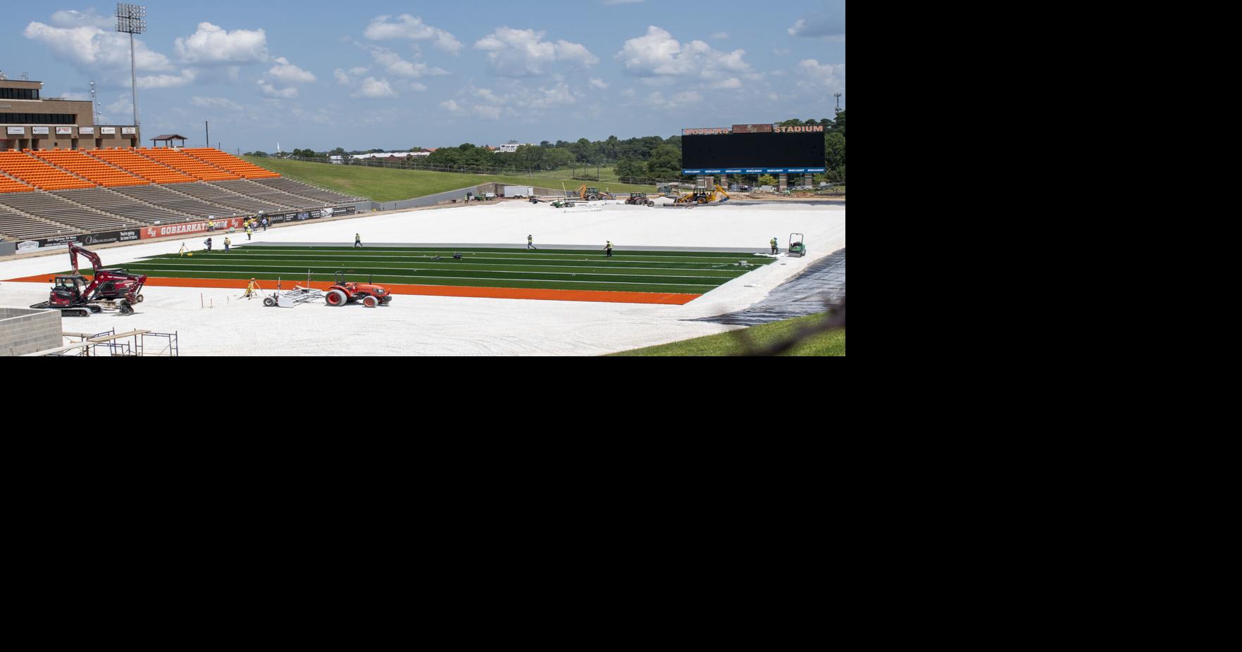 Turf placement begins at Bowers Stadium | Sports | itemonline.com