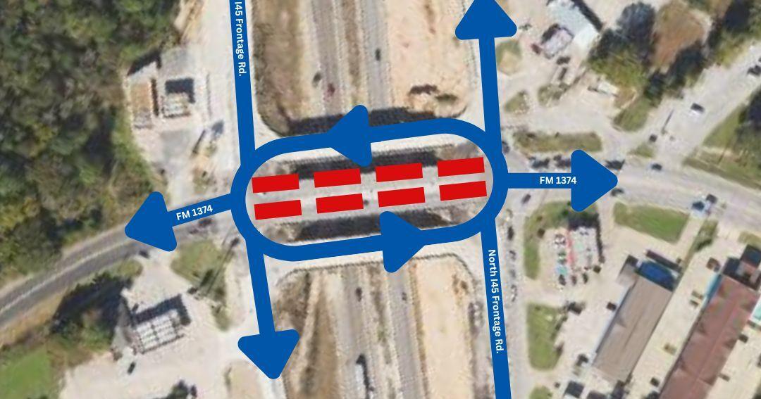 Major bridge replacement, temporary traffic changes coming to IH 45 and ...