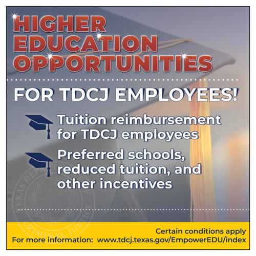 New tuition program for TDCJ employees | News | itemonline.com