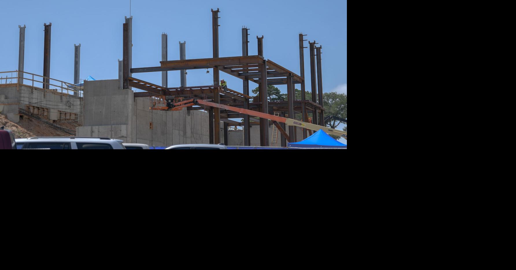 Going up: Bowers Stadium face lift starts to see vertical progress ...
