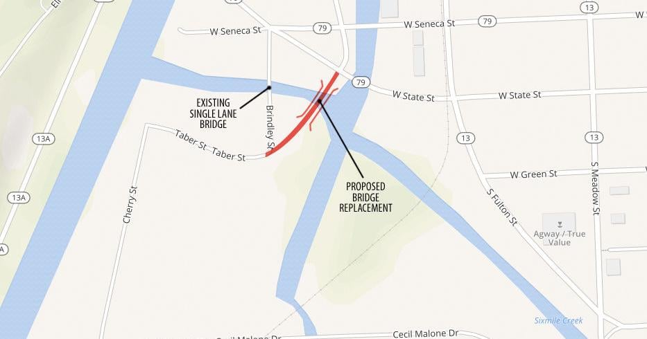 Brindley Street Bridge to reopen with two lanes. | Ithaca | ithaca.com