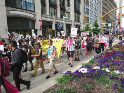 Seeing Red: Protests small, Ithacans few in Cleveland | News | ithaca.com