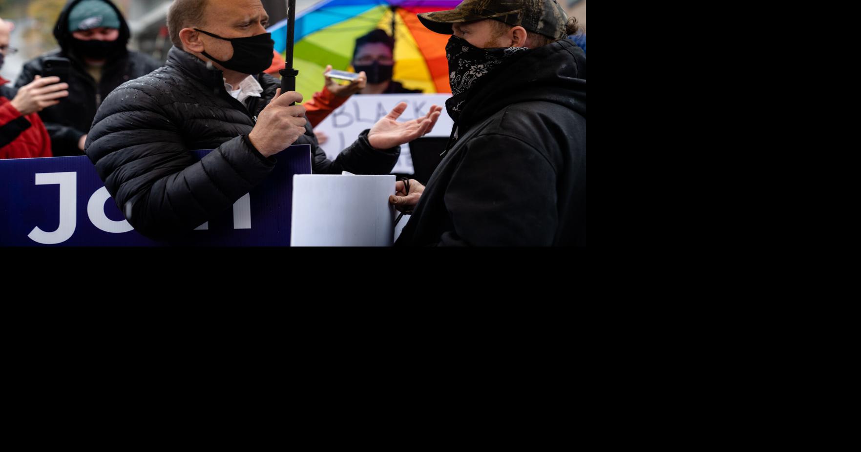 Reed hosts 'Rights and Freedom" rally on Commons amid counter-protest ...