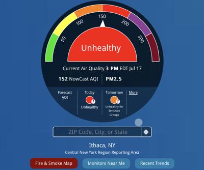 More Air Quality Warnings Issued Across New York State | Ithaca ...