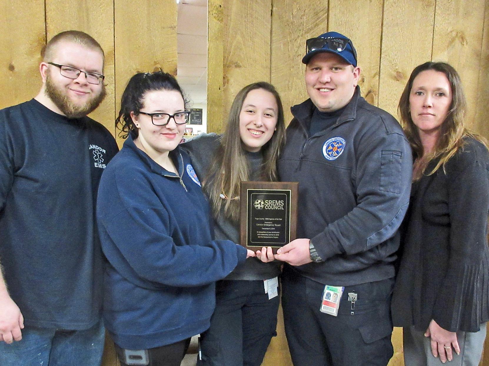 The Susquehanna Regional EMS Council recognized Candor EMS as the 2019 ...