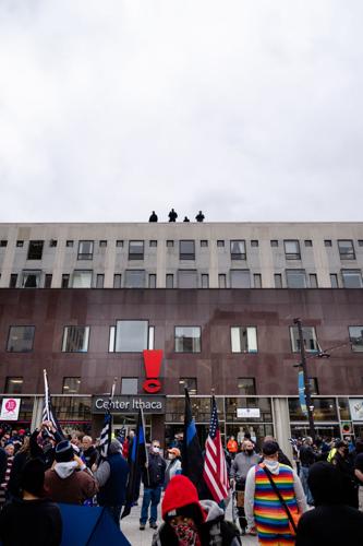 Hundreds show up in opposition to Back the Blue protest, Proud Boys ...