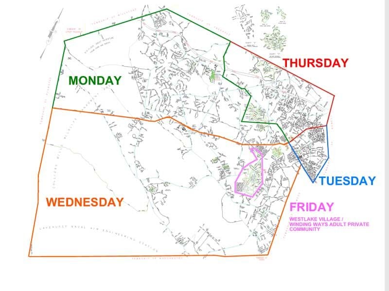 Jackson Township Unveils New Weekly Recycling Map and Schedule ...