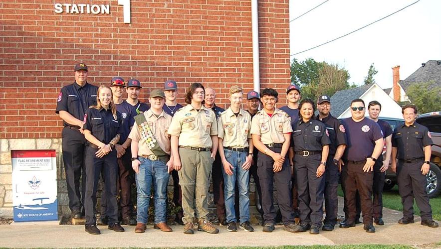 Bullard Scout conducts installment ceremony for flag repository at ...