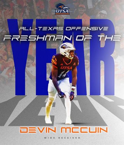 Devin McCuin named Offensive Freshman of the Year by Texas Football ...
