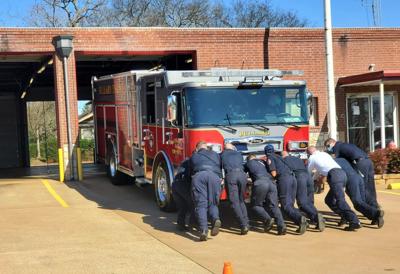 A new fire engine is placed into service at Bullard Fire Station No 1 ...