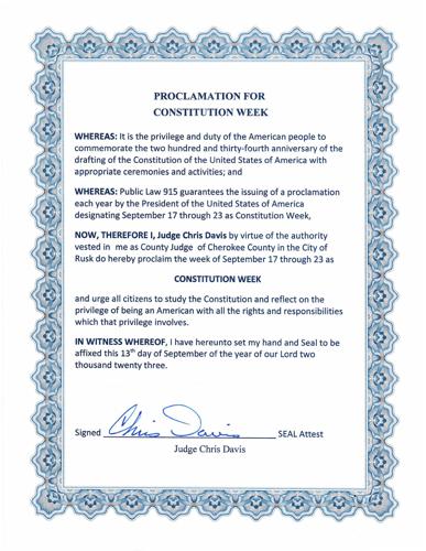 DAR promotes Constitution Week Sept. 17-23 | Local News ...