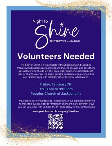 Volunteers needed for “Night to Shine” | Local News ...