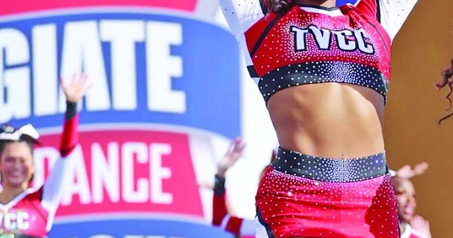 JHS graduate Rikki Morris a part of historic Trinity Valley cheer team ...