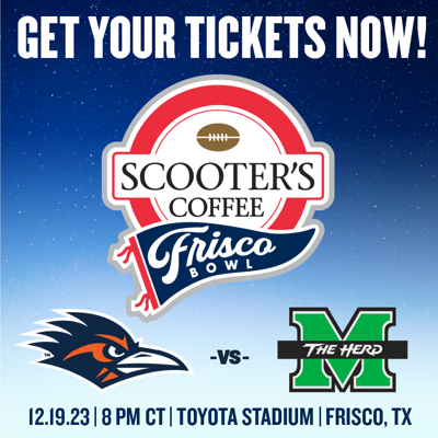 UTSA, with 3 local products, to play in Scooter's Coffee Frisco Bowl ...