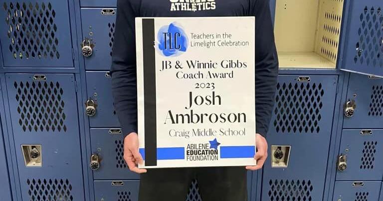 Jacksonville's Josh Ambroson named Coach of the Year by Abilene ISD ...