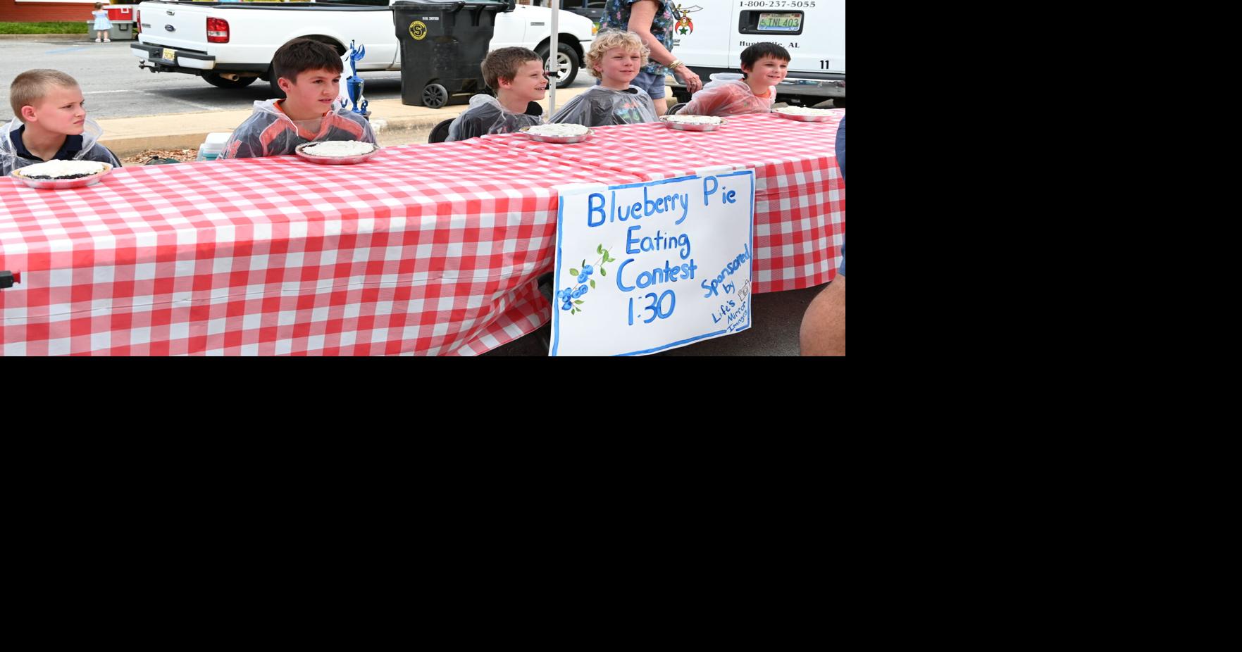 Scottsboro gets a taste of fun with first blueberry pie eating contest ...