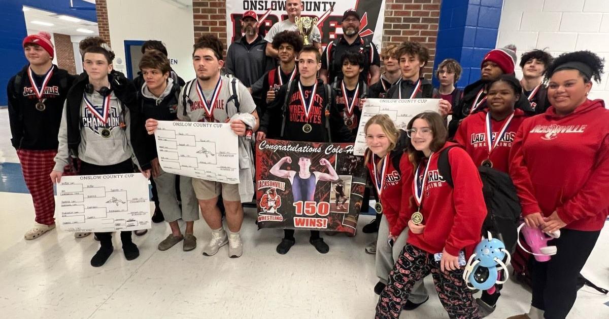 Jacksonville boys' wrestling capture second straight Onslow Cup title ...